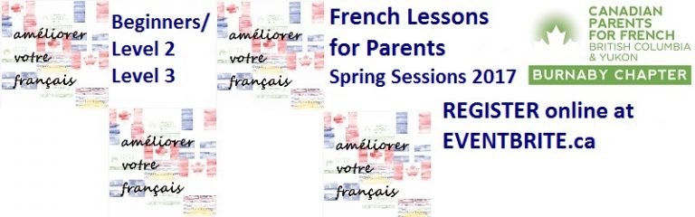 FRENCH LESSONS FOR PARENTS – Canadian Parents for French